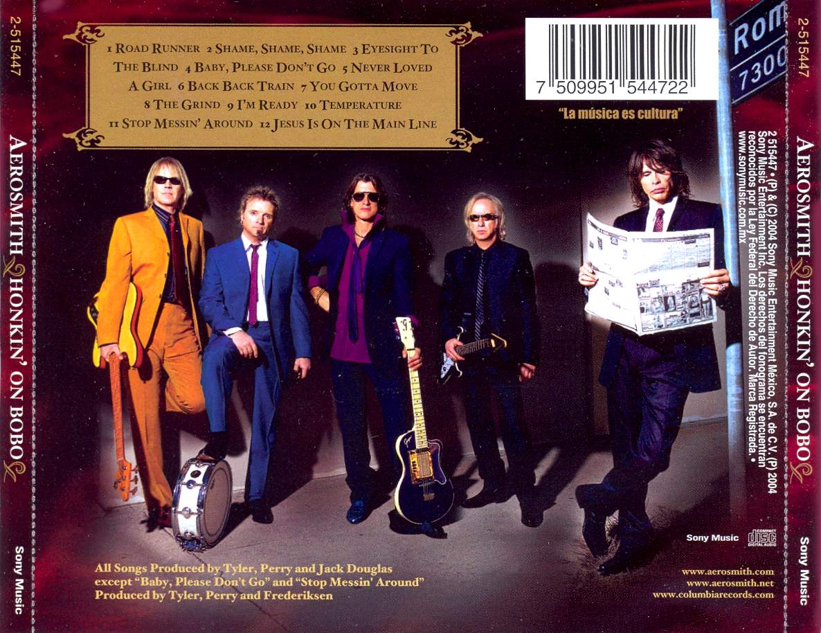 Aerosmith Honkin On Bobo : Back Argentina | CD Covers | Cover Century ...